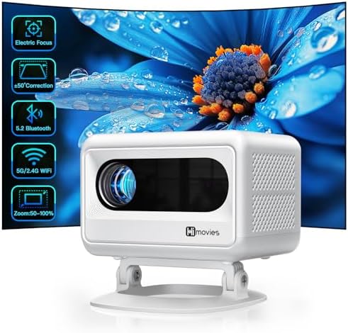 Mini Projector, VOPLLS Upgraded 1080P Full HD 14000L Video Projector ...
