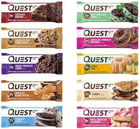 Amazon.com: Quest Nutrition Ultimate Variety Pack Protein Bars, High ...