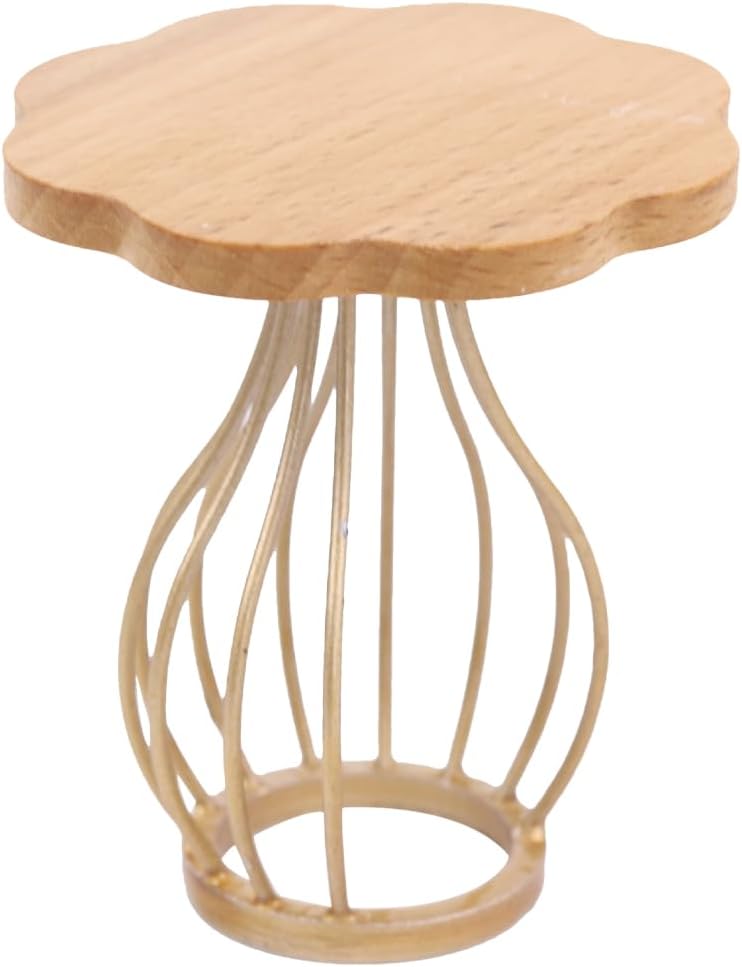 Amazon.com: LOGOFUN Dollhouse Side Table Wooden Miniature 1: 12 End ...