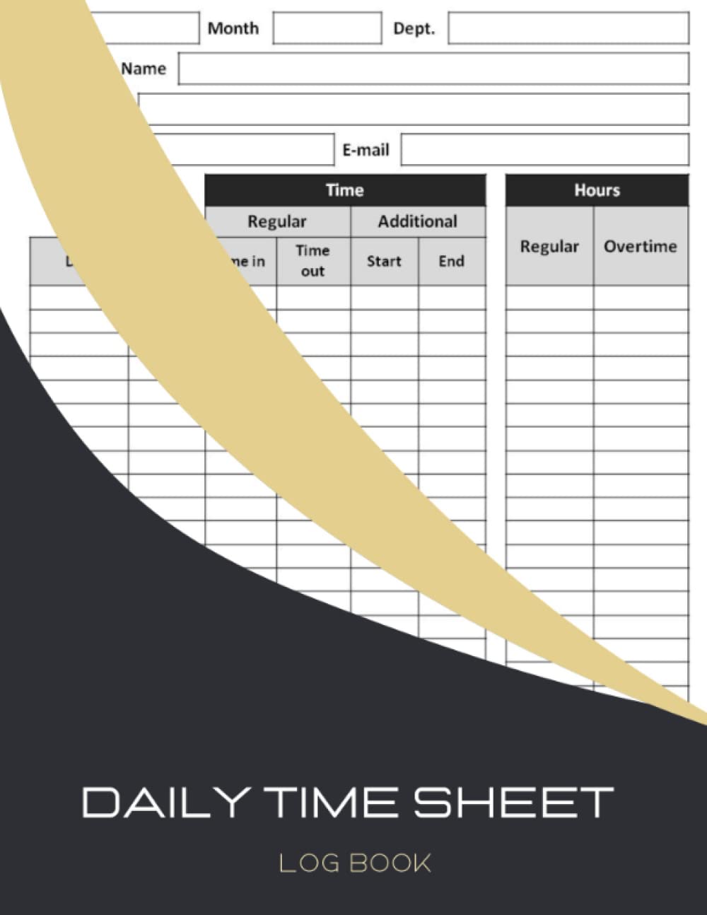 Daily Time Sheet Log Book 8 5x11 120 Pages Modern | Desertcart New Zealand