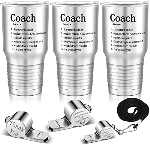 Amazon.com | Eaasty Coach Gifts for Men Best Coach Tumbler Includes 30 ...