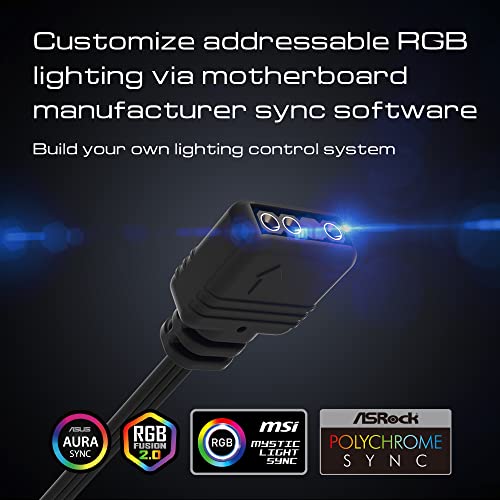 ZEUS GAMDIAS RGB Computer Case Cooling Fans 120mm 4 Pack, Four Silent ...