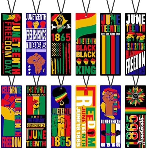 Amazon.com: Haooryx Juneteenth Bookmarks - 120Pcs 1865 Juneteenth ...