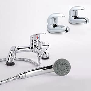 Amazon.com: Alpha Basin Taps and Bath Shower Mixer Pack