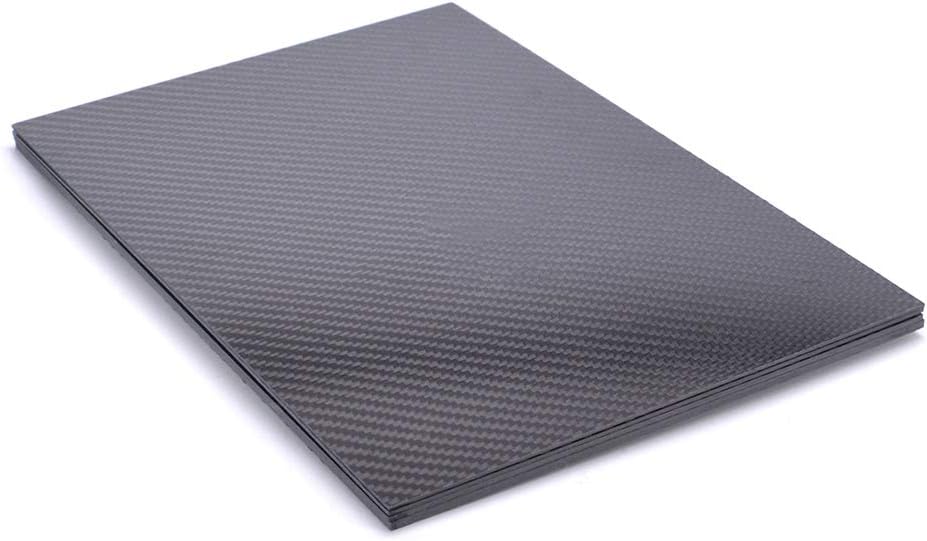LIUYETB Carbon Board 200mm x 250mm，100% Carbon Fiber Sheet Laminate ...