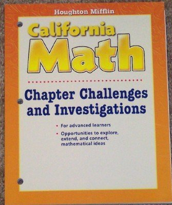 Amazon.com: Houghton Mifflin Mathmatics California: Chapter Challenges And Investigations Level ...