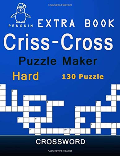 Extra Book Criss-Cross Puzzle Maker Hard 130 Puzzle Crossword: New ...