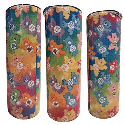 Amazon.com: Swear Bears Funny Cuss Cups 20 Oz Stainless Tumblers Cup ...