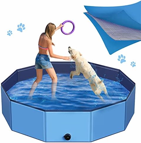 Amazon.com: TreeGun Dog Pools, Foldable Dog Pool for Large Dog, Hard ...