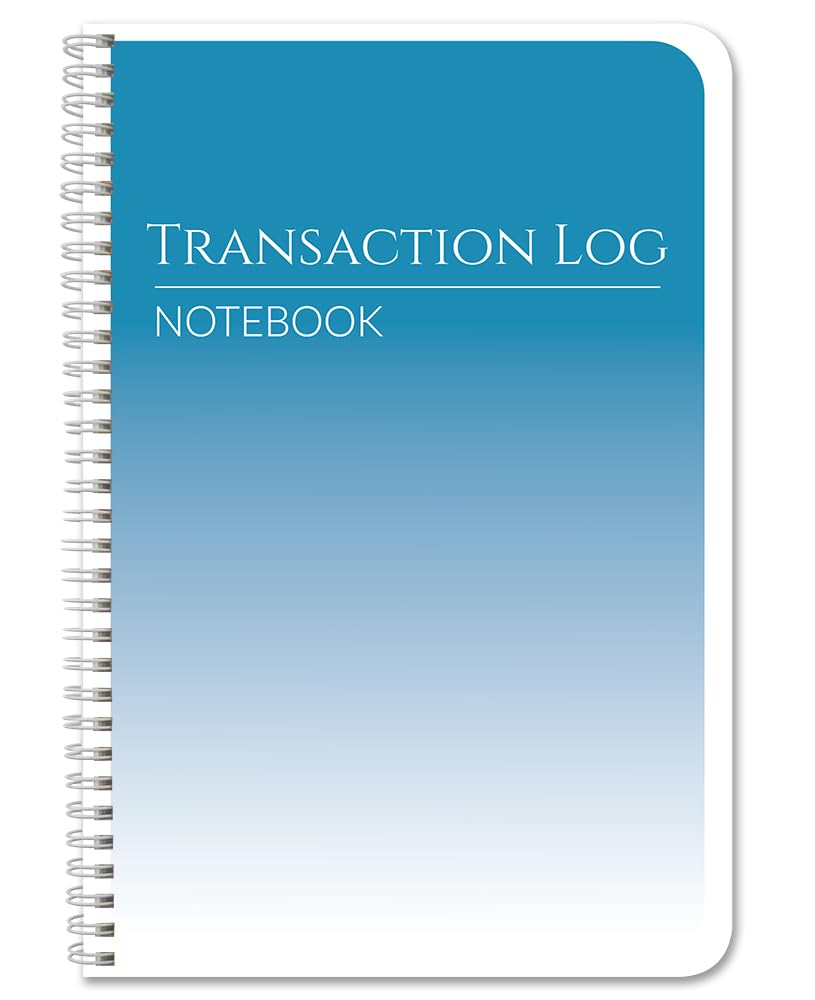 Amazon.com : BookFactory Transaction Log Book/Transactions Notebook ...