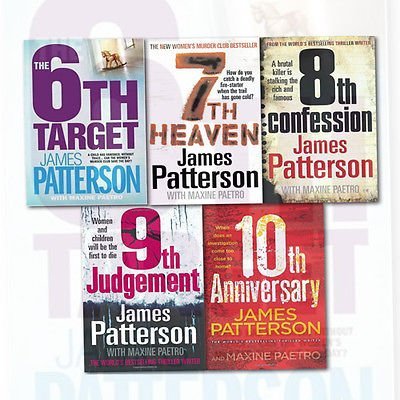 James Patterson Collection Women's Murder Club 6 to 10 5 Books Bundle ...