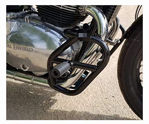 MOTOCARE Leg Guard with Slider Glossy GT and Interceptor 650 (Black ...