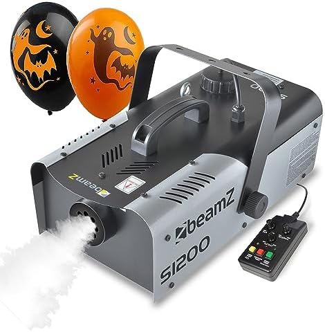beamz S1200 DJ Smoke Fog Machine with Wired Timer Remote Control and ...