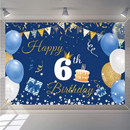 Amazon.com : 6th Birthday Decorations for Boys Girls Happy 6th Birthday ...