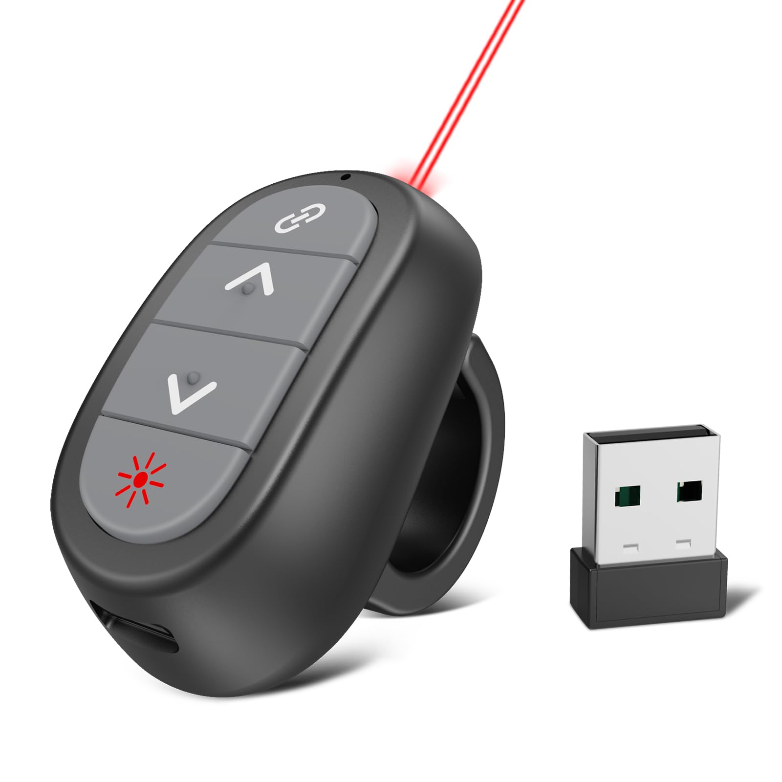 Amazon.com: Presentation Clicker Wireless Presenter Remote: USB ...