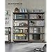 Amazon.com: SONGMICS 5-Tier Storage Shelves, Set of 2 Garage Storage ...
