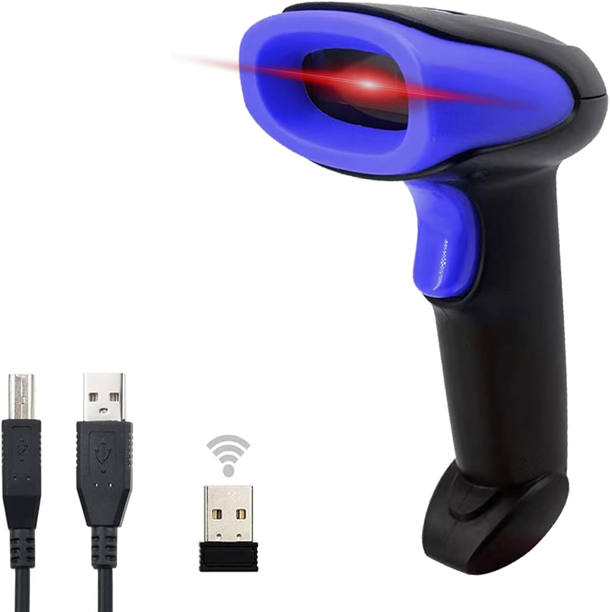 LENVII 1D Barcode Scanner Wireless | USB Barcode Reader | 2 in 1 ...