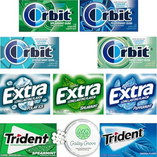 Amazon.com : ORBIT Peppermint, Spearmint, & Wintermint Assorted Sugar ...