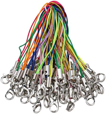 Amazon.com: 100Pcs Lobster Clasp Charm Lariat Lanyard Mini Lariat Cord ...