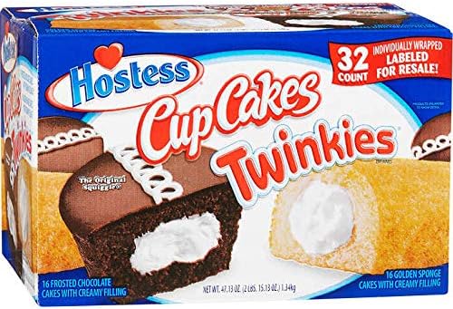 Amazon.com: Hostess Chocolate Cake Twinkies, 10-Count Individually ...