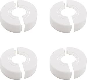 UFURMATE Wall Pipe Cover, 4Pcs Plastic Wall Hole Decoration Split ...