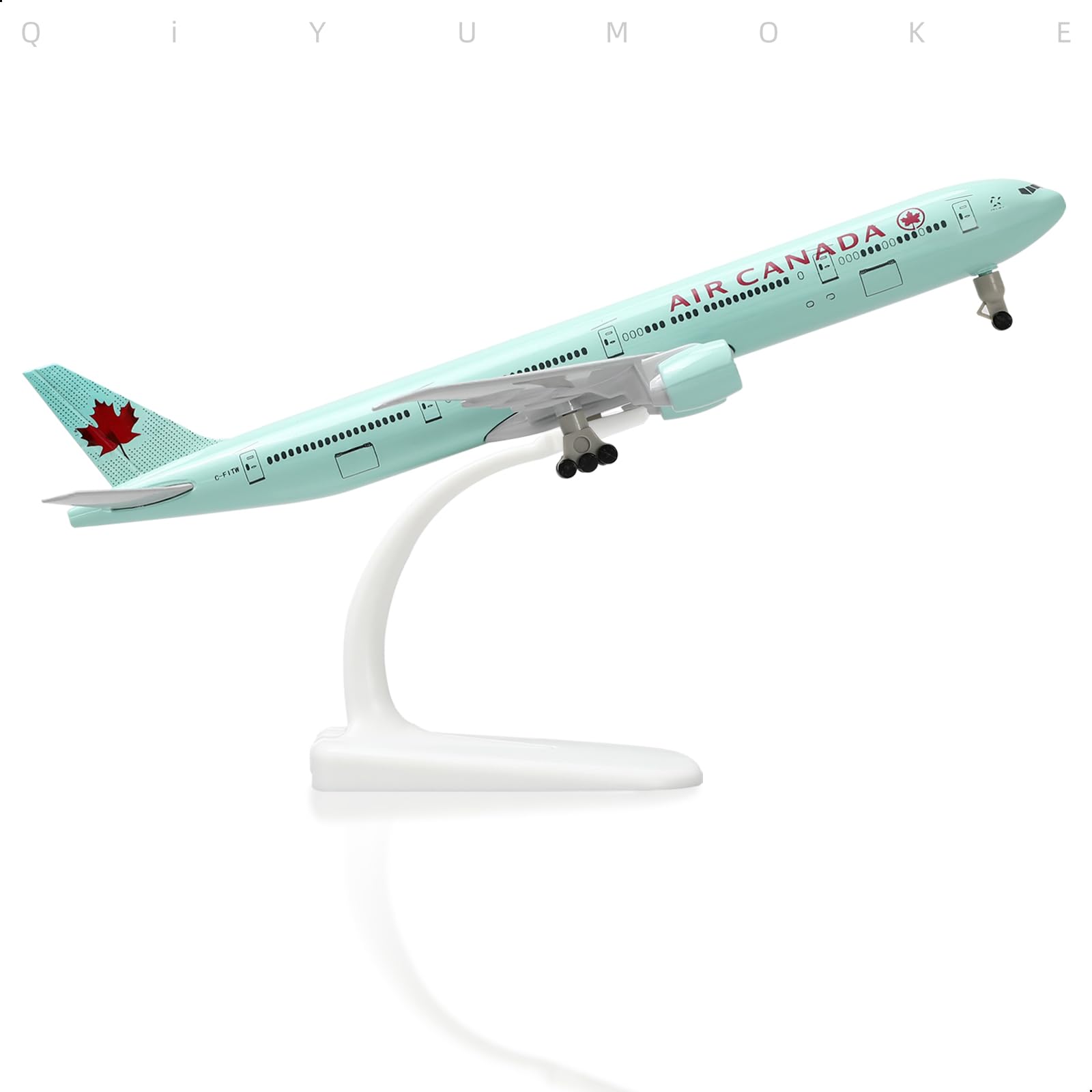 QIYUMOKE Boeing 777 Air Canada 1/300 Diecast Metal Airplane Model with ...