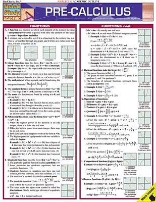 Pre-Calculus Laminated Reference Guide[PRE CALCULUS LAMINATED REF GD ...