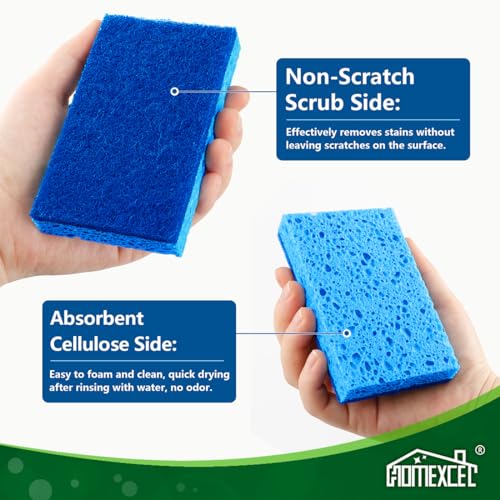 Snapklik.com : Non-Scratch Scrub Sponges, 48 Count Sponges For Dishes ...