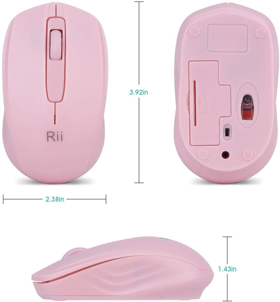 Snapklik.com : Rii Wireless Mouse,2.4G Portable Computer Mice For PC ...
