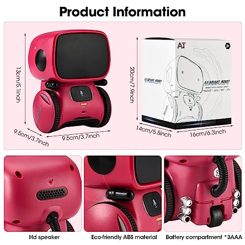 Talking Robot Toy for Girls Boys Kids Age 3 4 5 6 7, Intelligent Robot ...