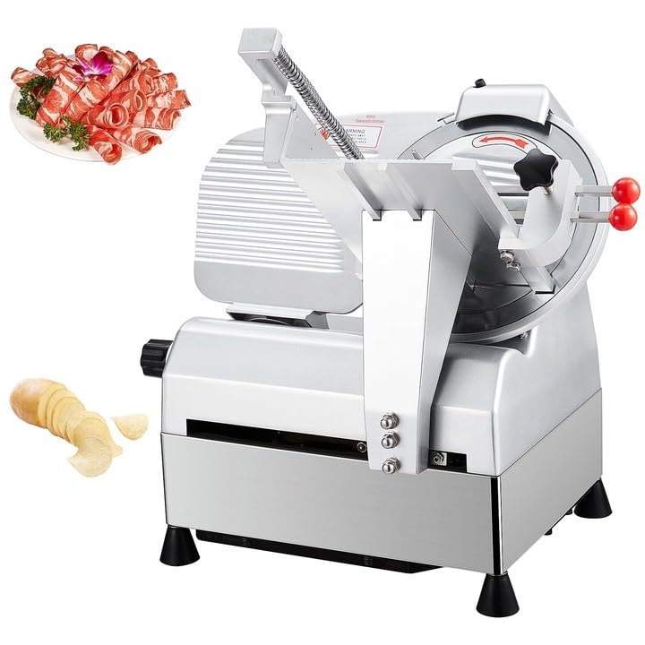 Amazon.com: Commercial Meat Slicer, 12 inch Electric Food Slicer with ...