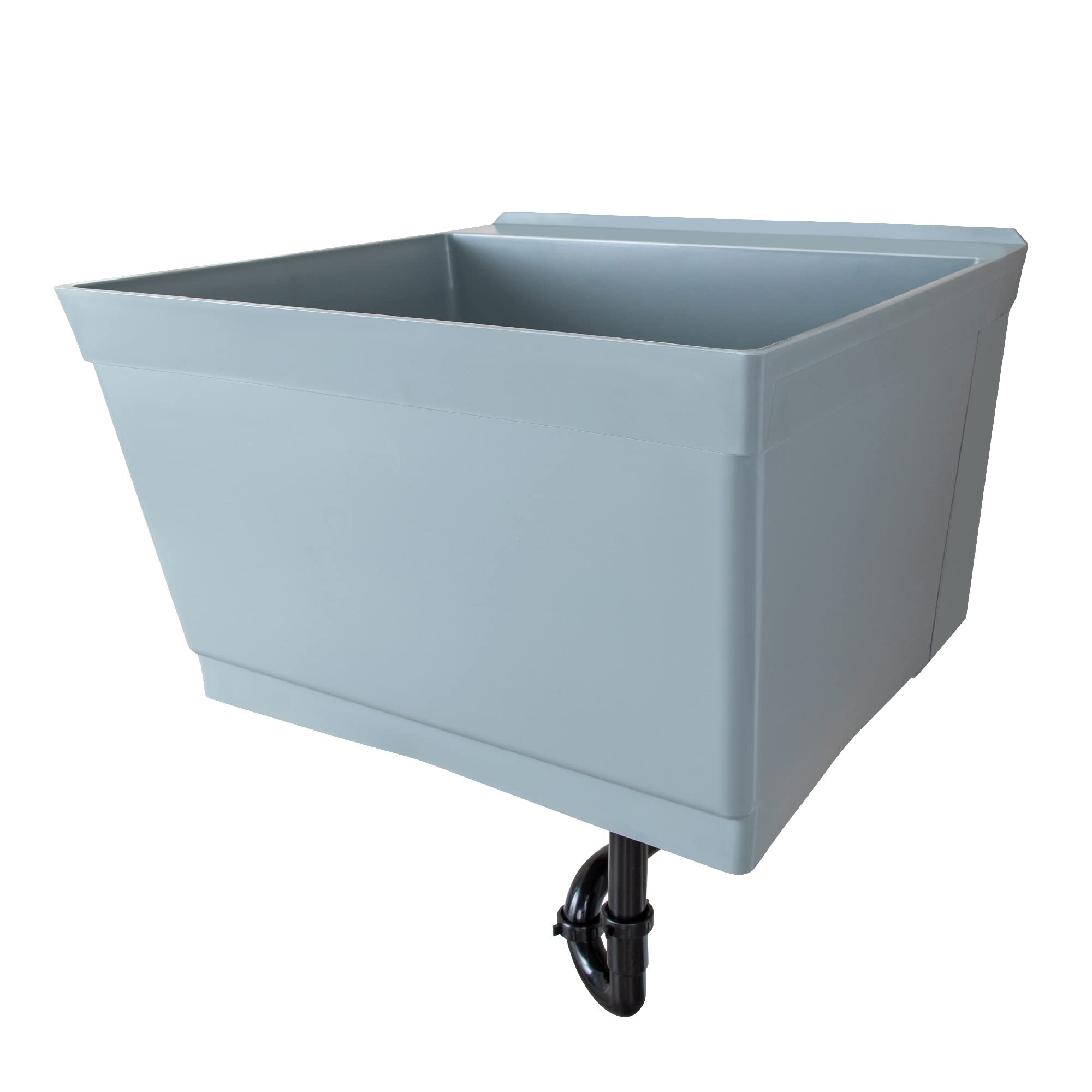 JS Jackson Supplies Tehila Grey Wall-Mounted Utility Sink Tub Kit, Wall ...