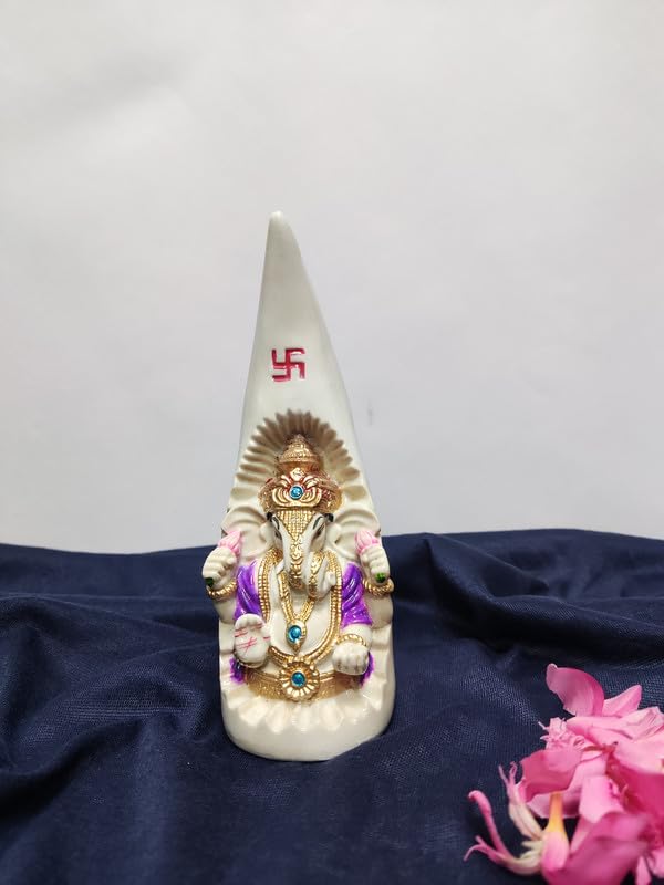 Buy PRATIMA Polyresin Mugut Ganesh Idol| Beautiful Ganpati Murti ...