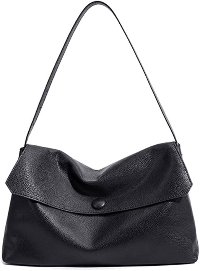 Top Handle Bag for Women,Flap Genuine Leather Shoulder Handbags with ...