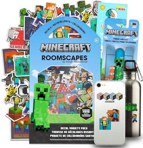 Amazon.com: Minecraft Sticker Decal Set - Bundle with 100 Assorted ...