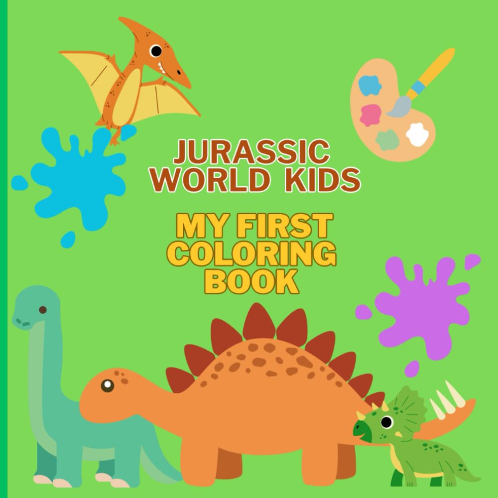 Cute dinosaurs Coloring book: Educational coloring pages with dinosaurs ...