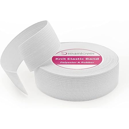 Thick White Elastic Bands for Sewing DENSCO Waistband 25mm 10 Meters 1 ...