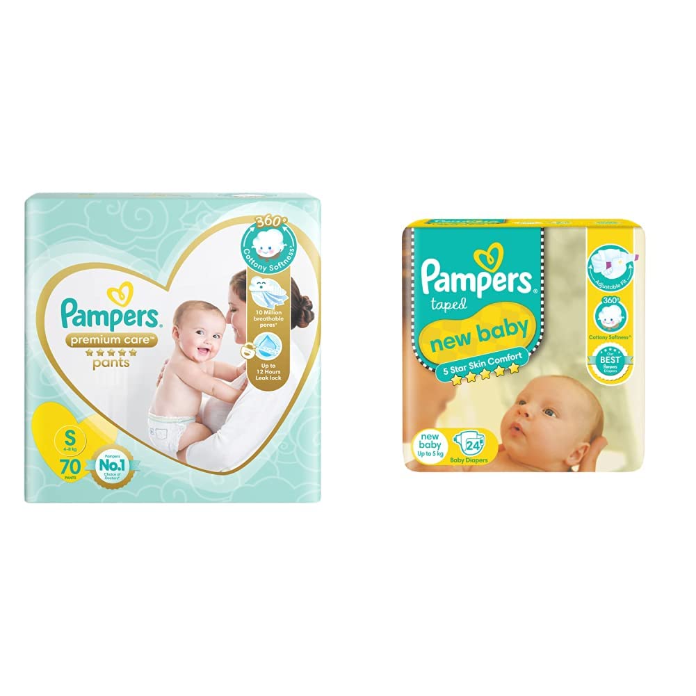 Buy Pampers Premium Care Pants, Small size baby diapers (S), 70 Count ...