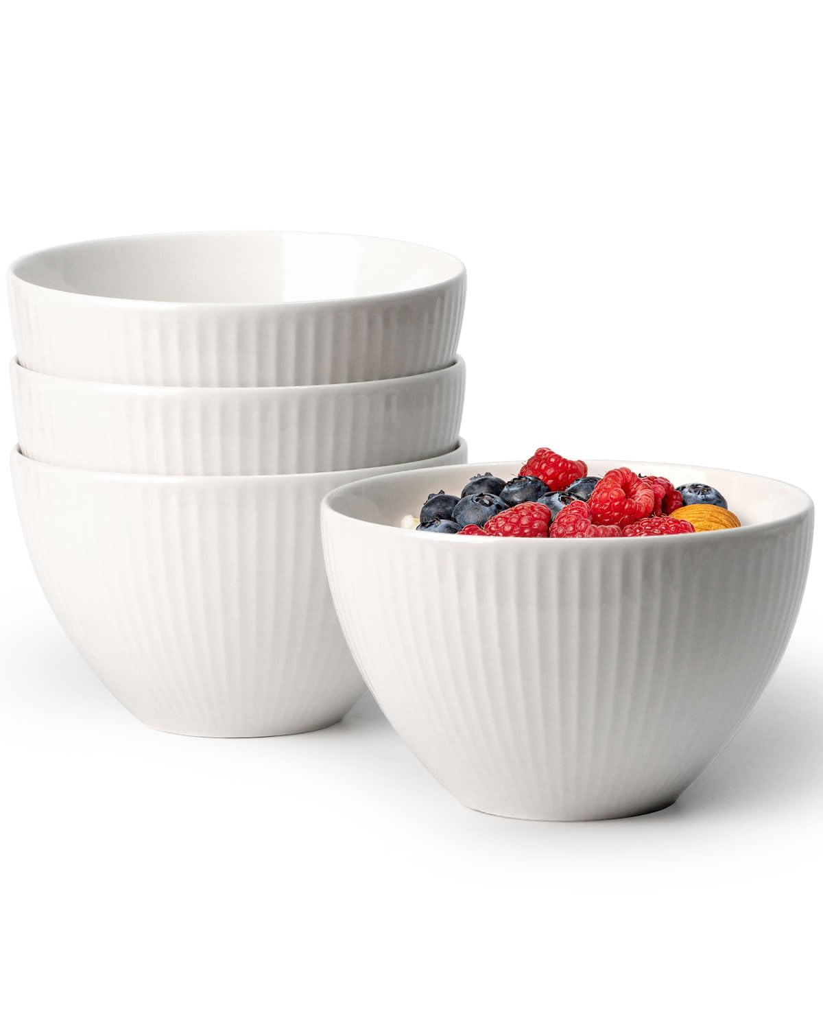 NUTRIUPS Deep Cereal Bowls, 14x9cm 750ml Soup Bowl, Ceramic Large Bowls ...
