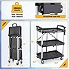 Amazon.com: FUTURELAB Portable Folding Service Cart - 3 Tier 330LBS Capacity - Rolling Utility ...