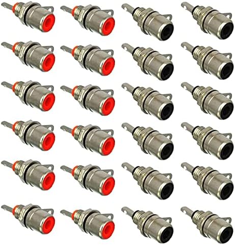 Amazon.com: Viborg 4X RCA Plug Socket, RC101G, Gold-Plated Pure Copper ...