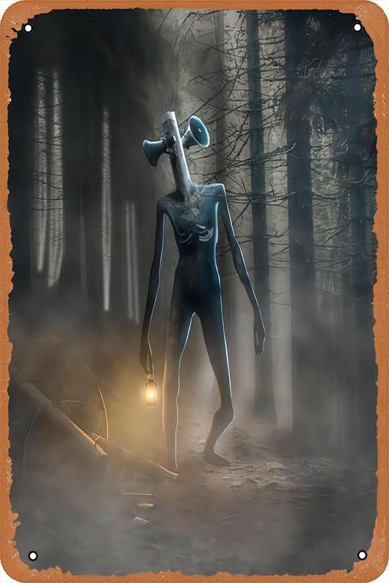 Amazon.com : Siren Head Poster,Photographic Print Metal Tin Sign Wall ...