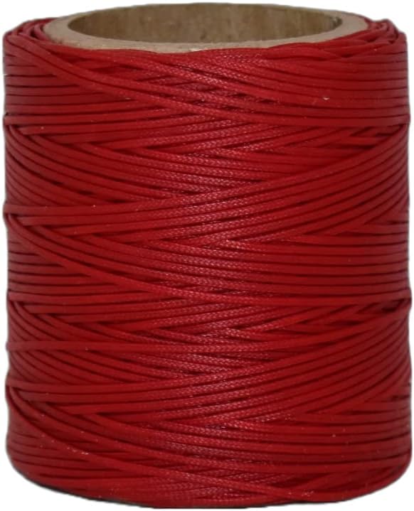 Amazon.com: Maine Thread Braided Waxed Polycord, 70 Yards, Crimson (.020")