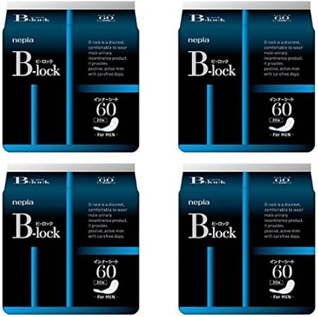 Amazon | ネピア 【まとめ買い】nepia B-lock インナーシート 60 20枚 【目安吸収量:60ml】【x4個】 | ネピア | 軽失禁パッド