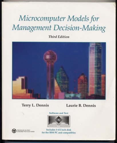 Amazon | Microcomputer Models for Management Decision-Making: Software ...