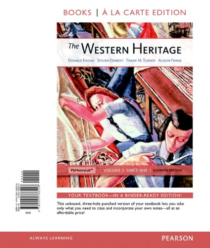 Amazon.com: The Western Heritage, Volume 2, Books a la Carte Edition ...