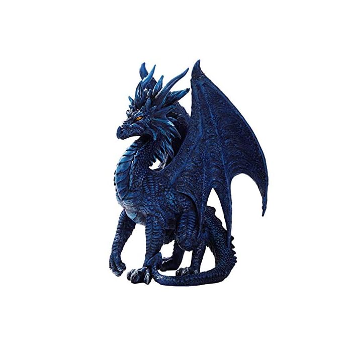 Buy Pacific Giftware Blue Nightfall Dragon Statue by Ruth Thomson ...