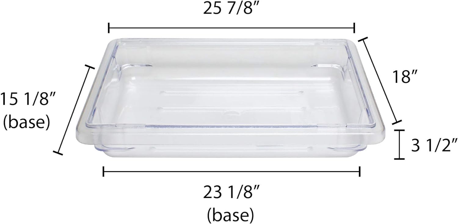 Snapklik.com : 5 Gallon Clear Food Storage Box Polycarbonate 18" X 26 ...