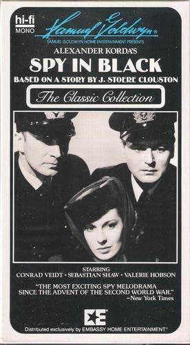 Amazon.com: Spy in Black [VHS] : Conrad Veidt, Valerie Hobson, Sebastian Shaw, Marius Goring ...