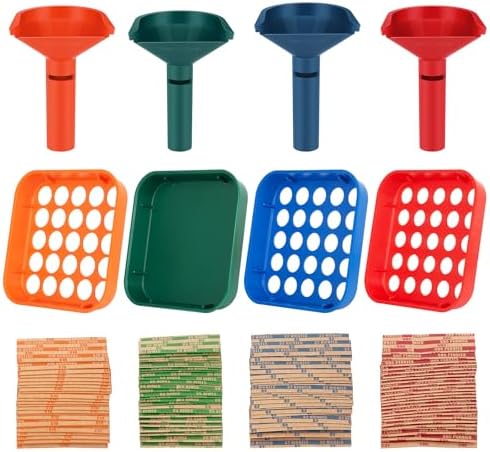 Amazon.com : Coin Sorters Tray & Coin Counters – 4 Color-Coded Coin ...